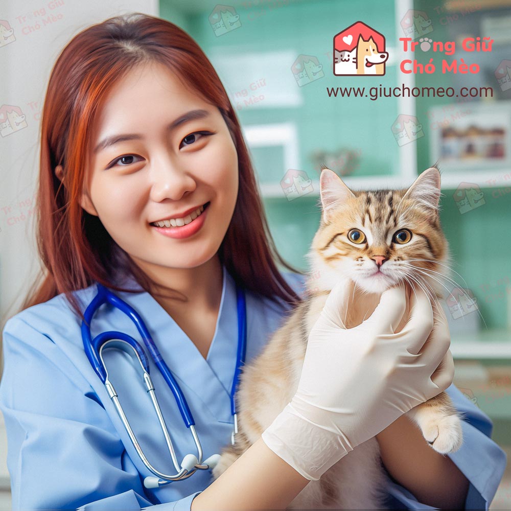 Hướng dẫn cho mèo uống thuốc dạng lỏng - Trông giữ chó mèo HCM